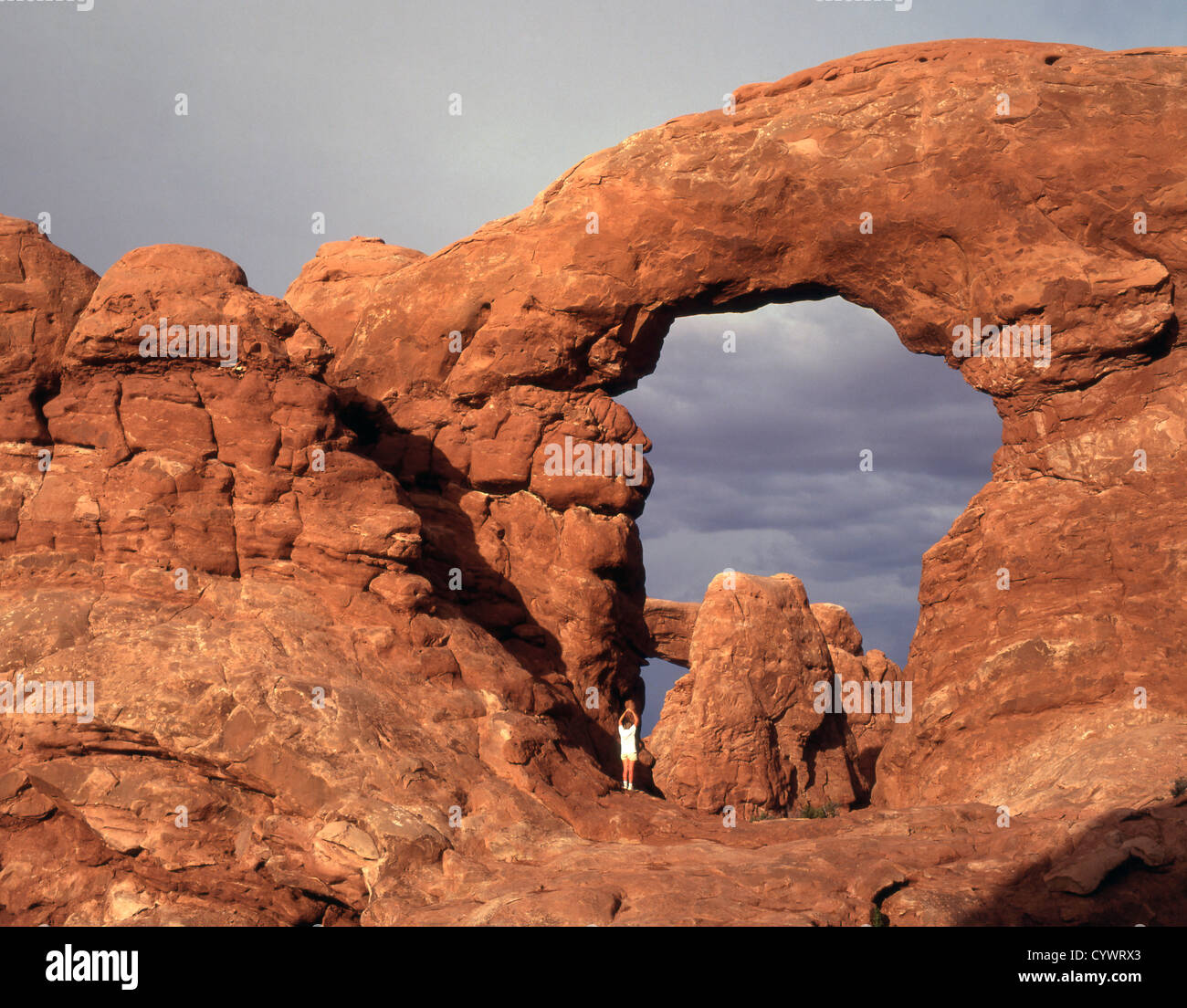 USA, Utah, Arches National Park, Turret Arch Stock Photo - Alamy