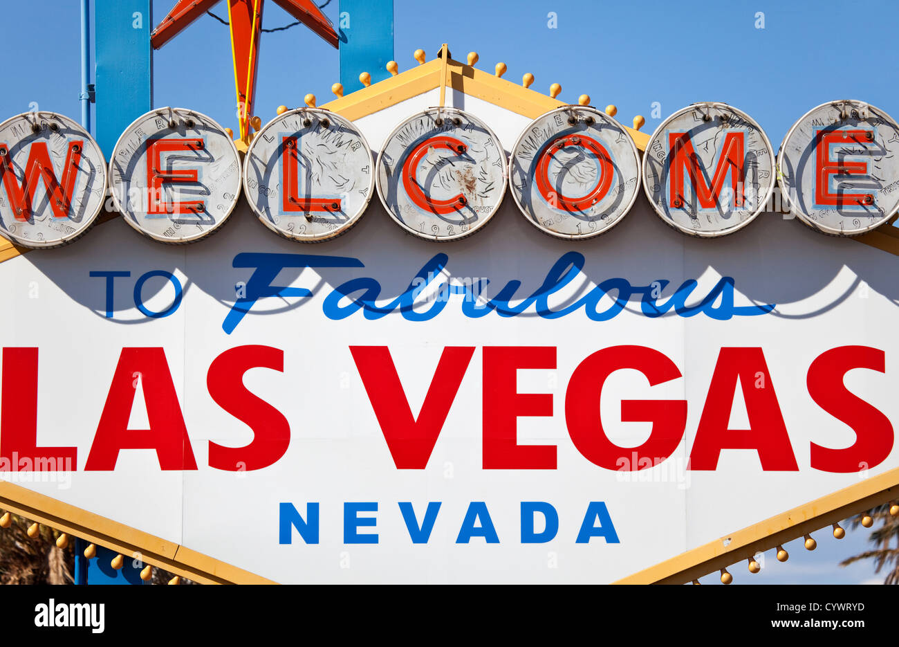 The Famous Welcome to Las Vegas Sign Stock Photo - Alamy