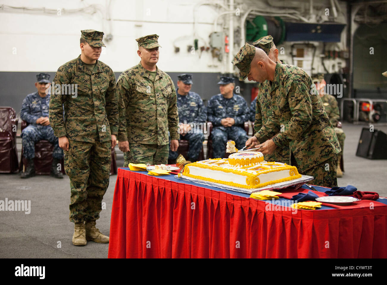 Marine corps birthday cake hi-res stock photography and images - Alamy