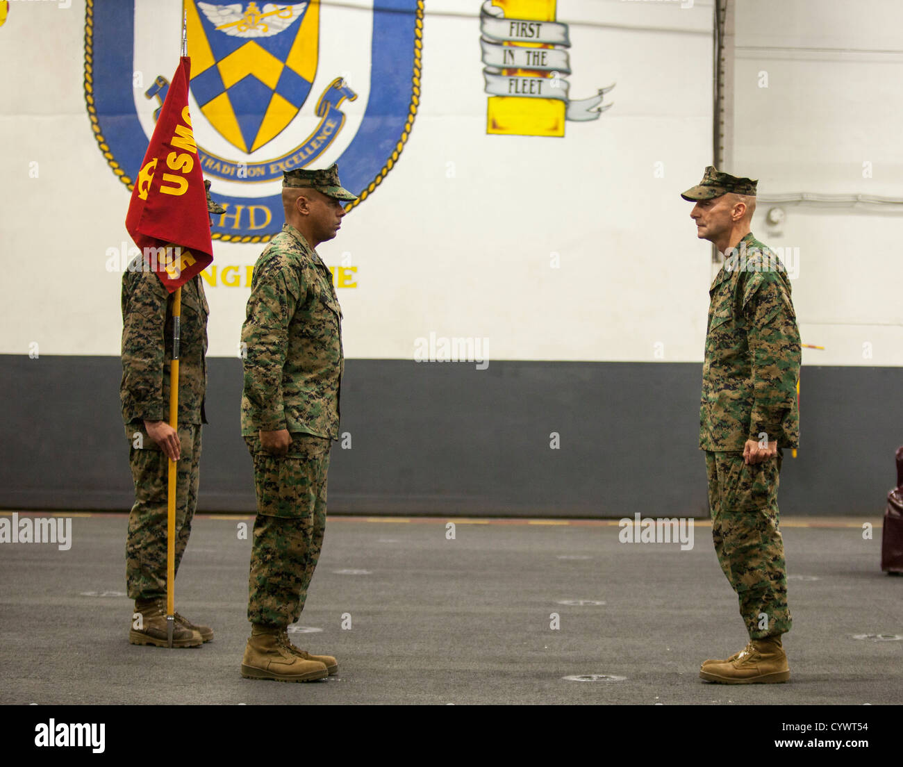 Colonel Matthew St. Clair, commanding officer of the 26th Marine ...