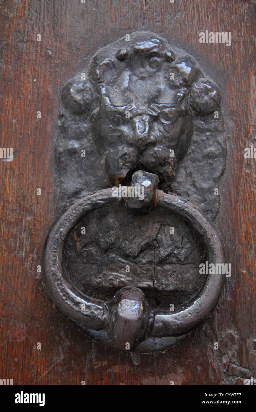 Ancient door knocker Stock Photo - Alamy