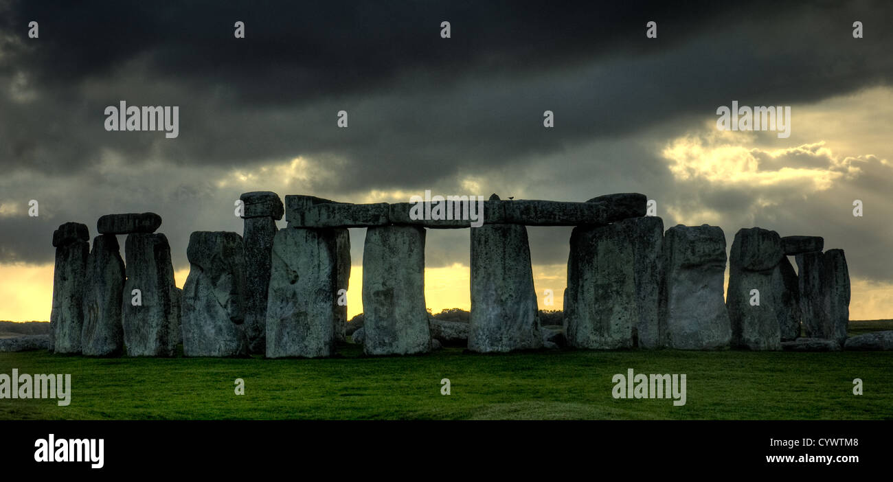Stormlight over Stonehenge Stock Photo - Alamy