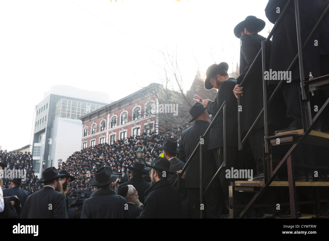 Nov. 10, 2012 - Brooklyn, NY, USA - Rabbis from the Chabad-Lubavitch ...