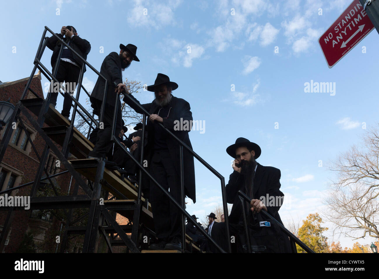 Nov. 10, 2012 - Brooklyn, NY, USA - Rabbis from the Chabad-Lubavitch ...