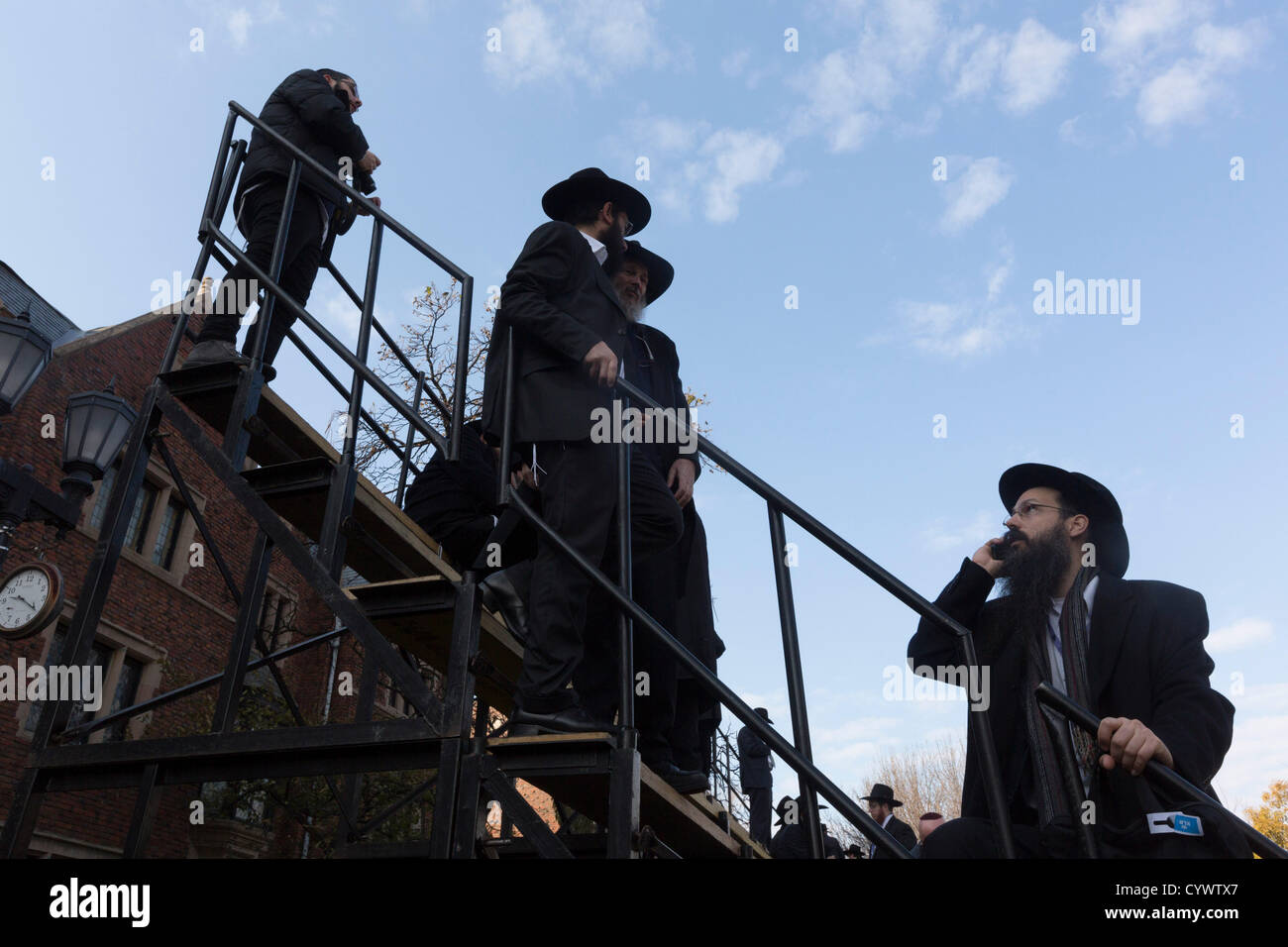 Nov. 10, 2012 - Brooklyn, NY, USA - Rabbis from the Chabad-Lubavitch ...