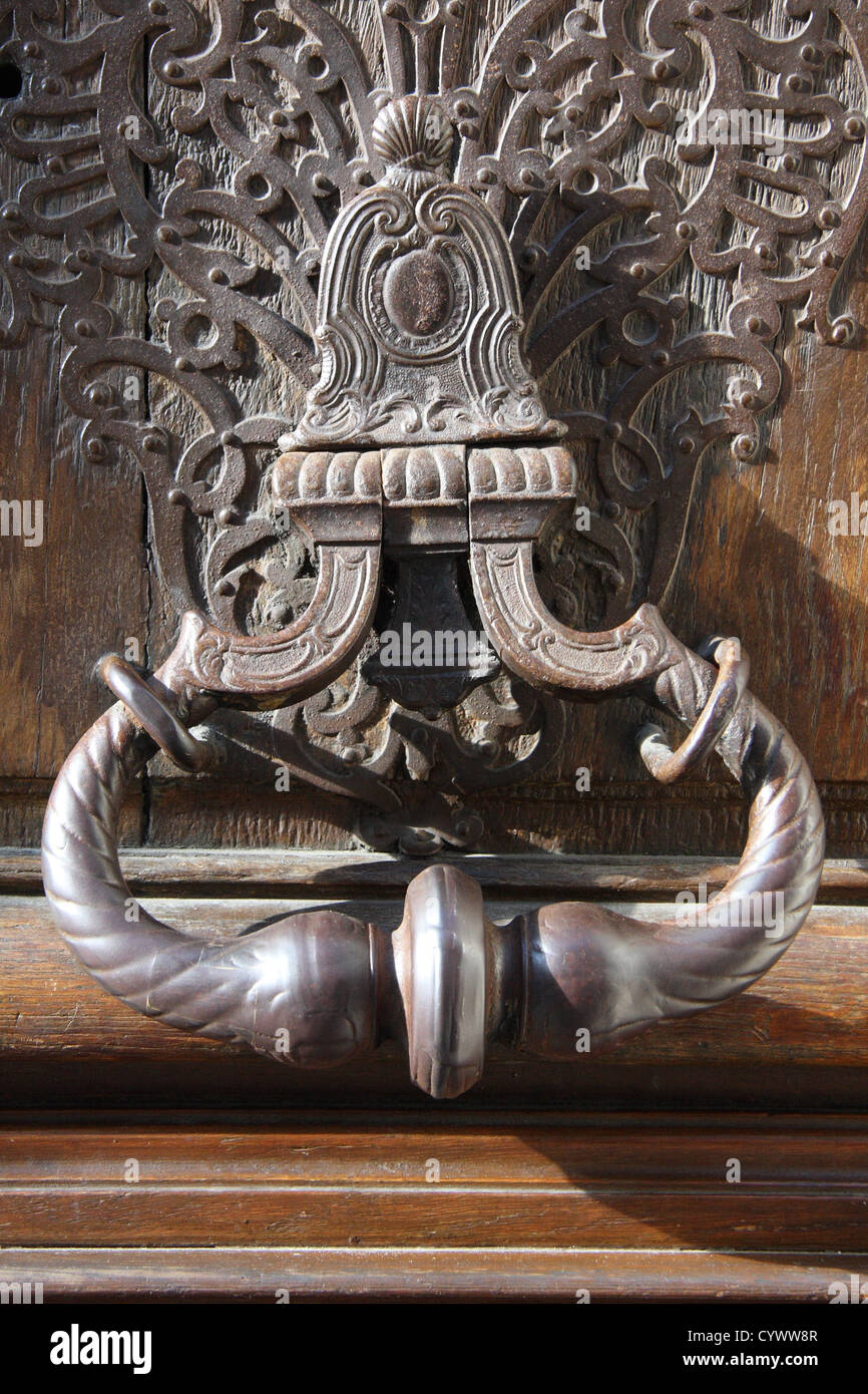 Ancient door knocker Stock Photo - Alamy