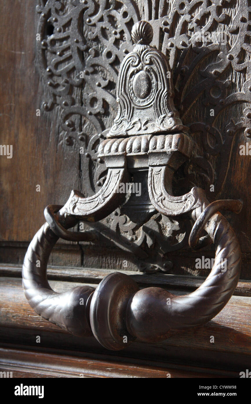 Ancient door knocker Stock Photo - Alamy
