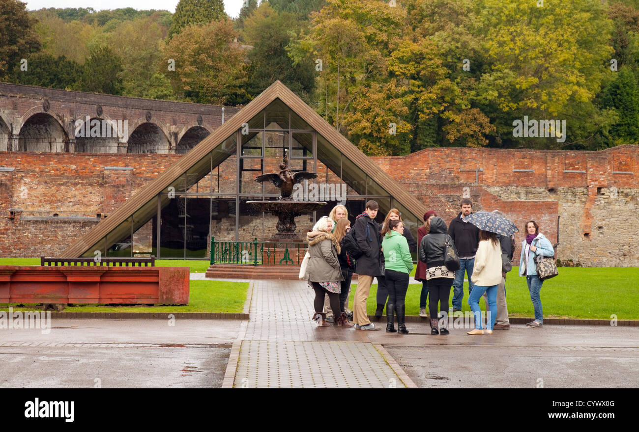 Visitors to the Museum of Iron, Coalbrookdale, Ironbridge, view the ...