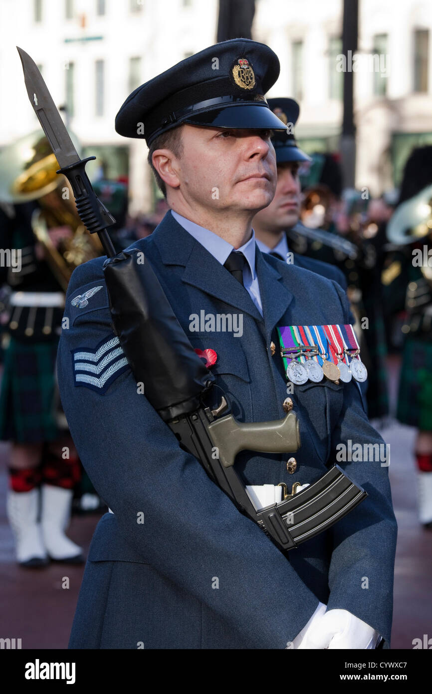 11 November 2012, George Square,Glasgow Scotland.Military personnel ...