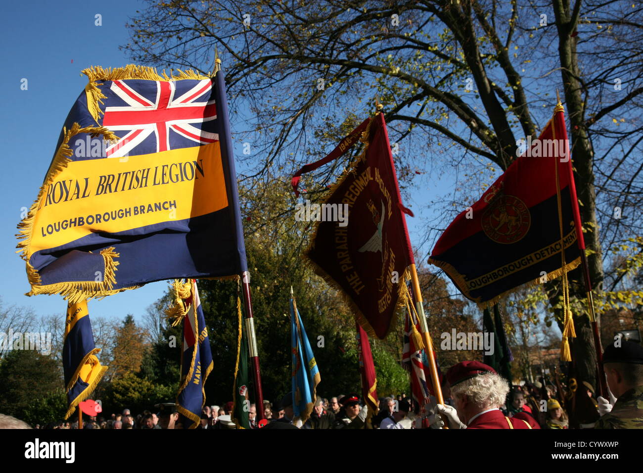 British legion flags hi-res stock photography and images - Alamy