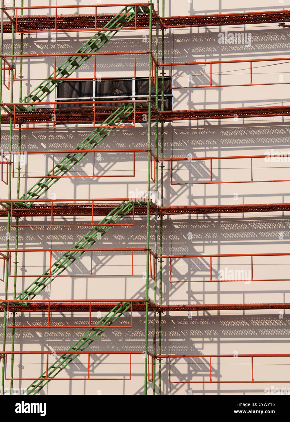 scaffolding construction background Stock Photo - Alamy