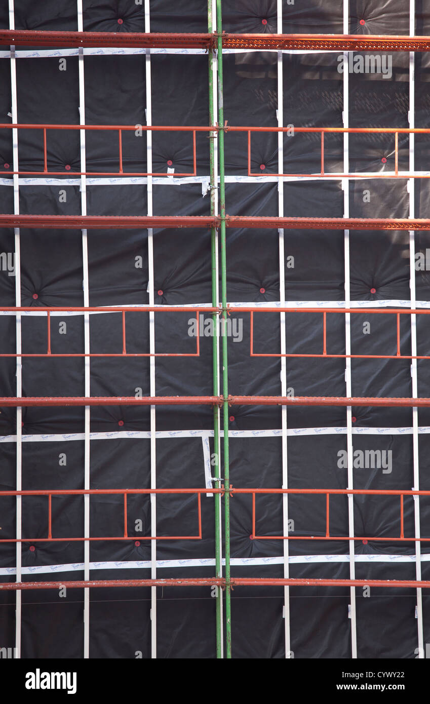 scaffolding construction background Stock Photo - Alamy