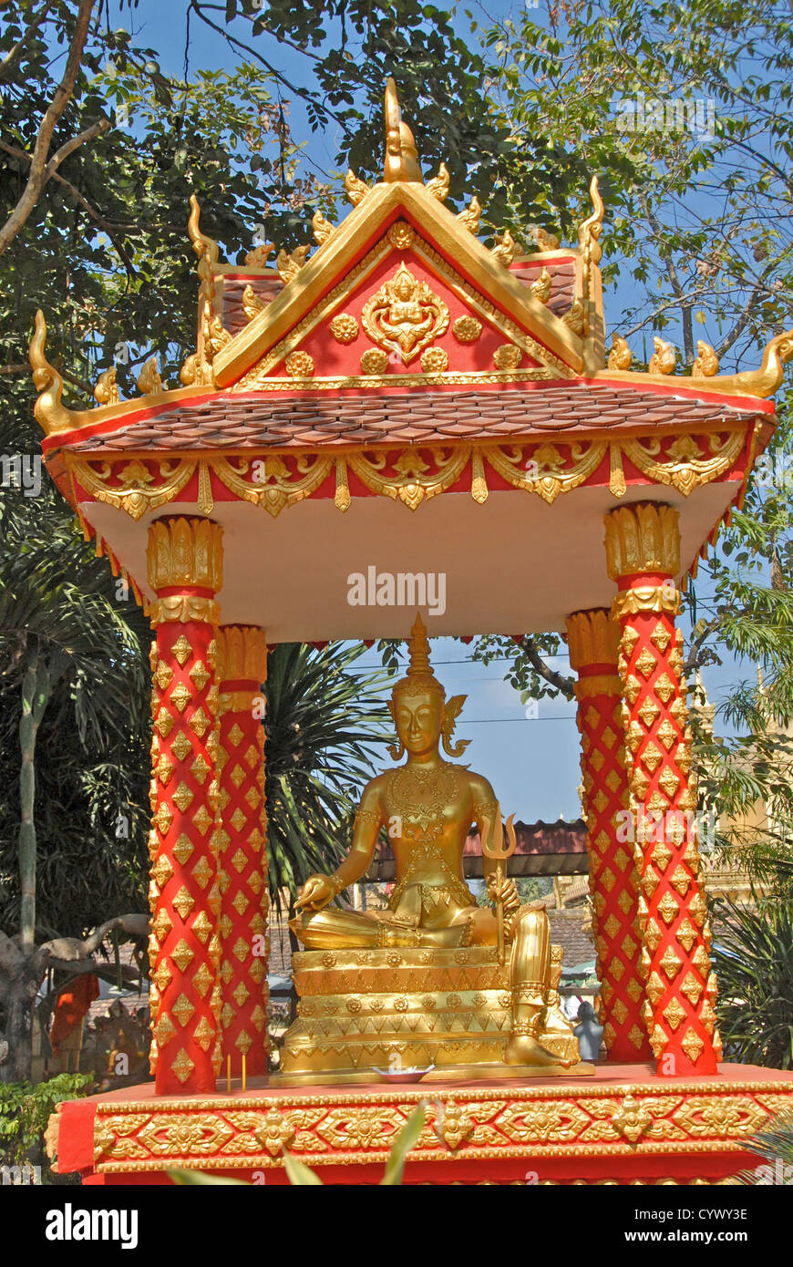 statue Vientiane Laos Stock Photo - Alamy
