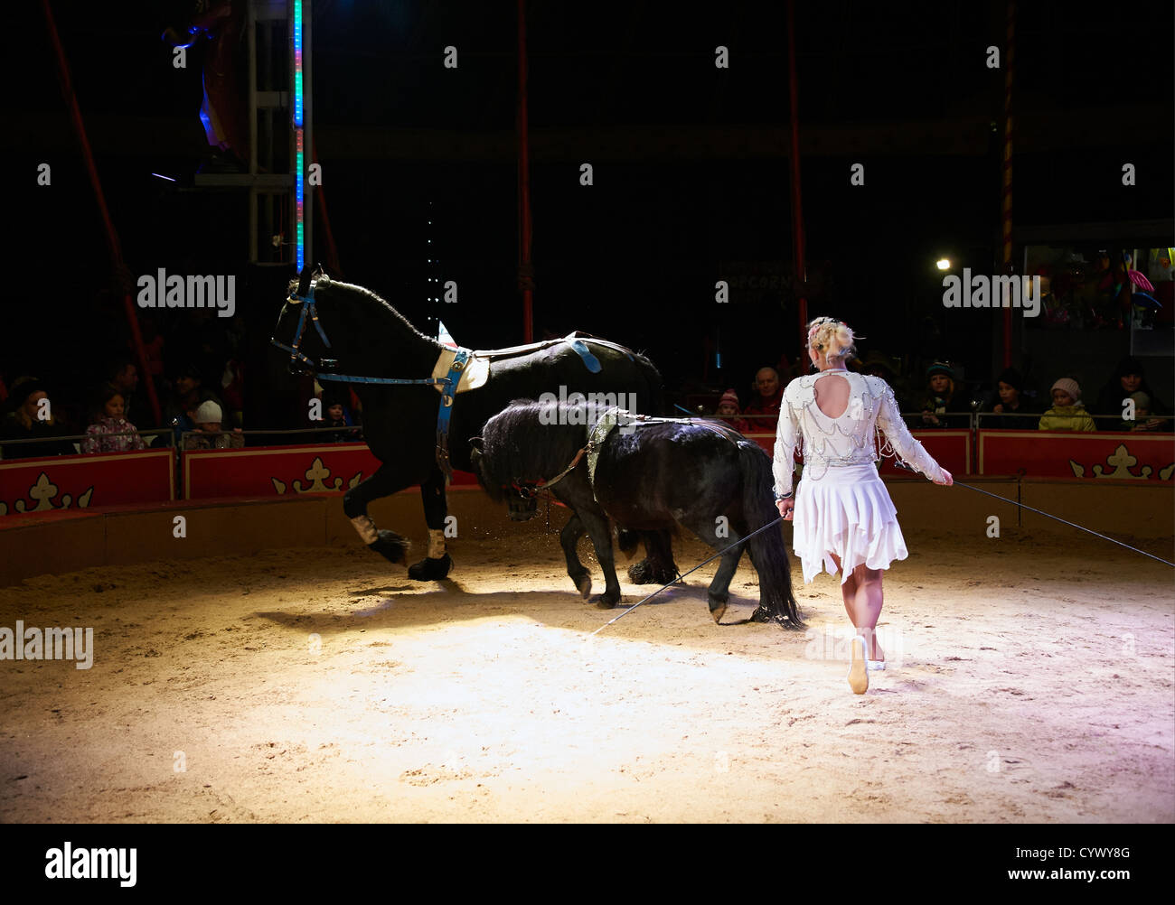 Circus big top interior hi-res stock photography and images - Alamy