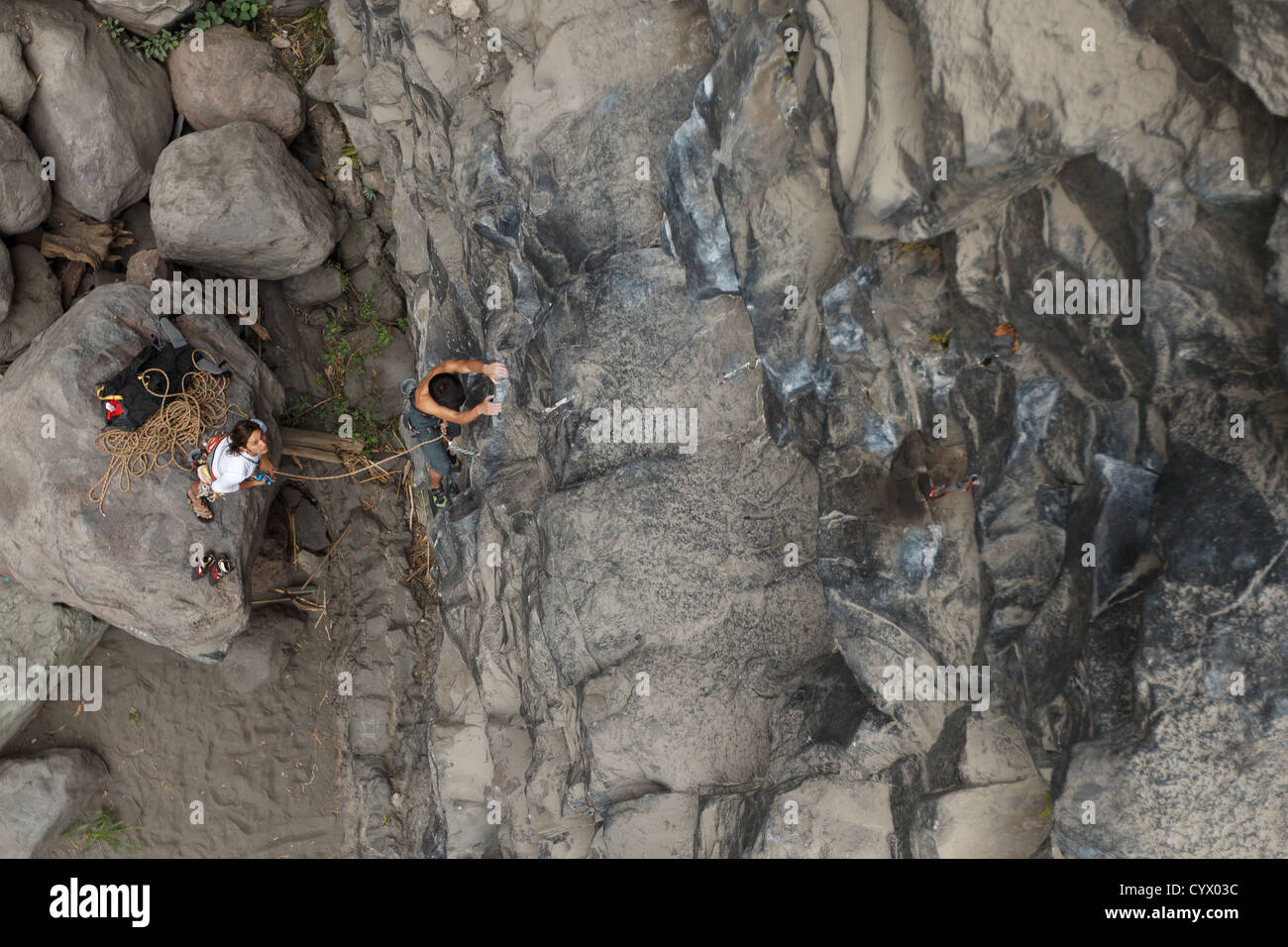 High mountain rock climbers hi-res stock photography and images - Alamy