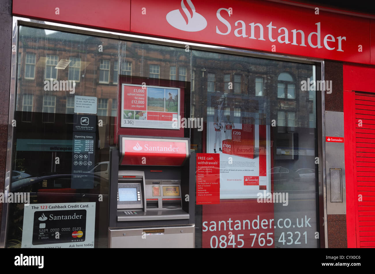 Santander bank in Scotland, UK Stock Photo - Alamy
