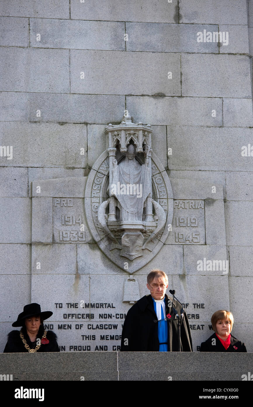 11 November 2012, George Square, Glasgow. Remembrance Day Parade ...