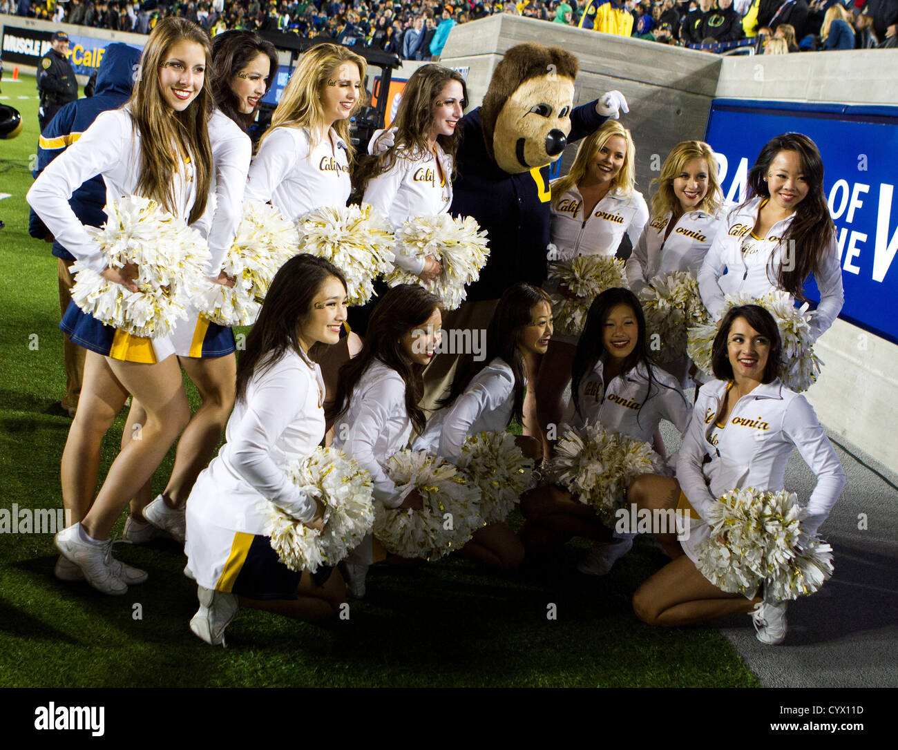 Nov. 10, 2012 - Berkeley, CA, USA - Members of the Cal dance team pose ...