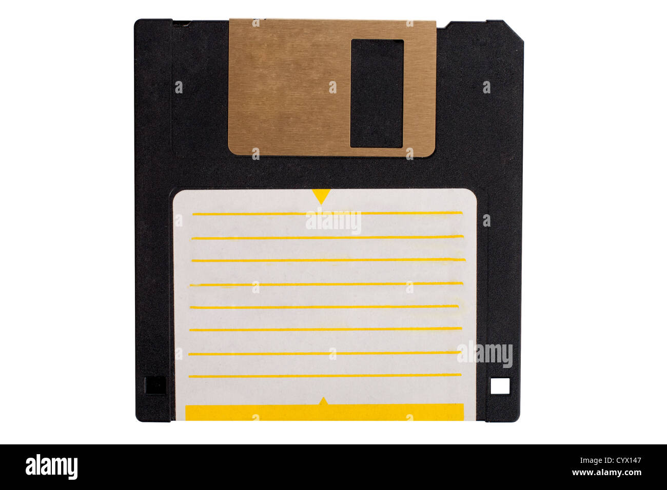 Floppy disk with blank label isolated over white background Stock Photo ...