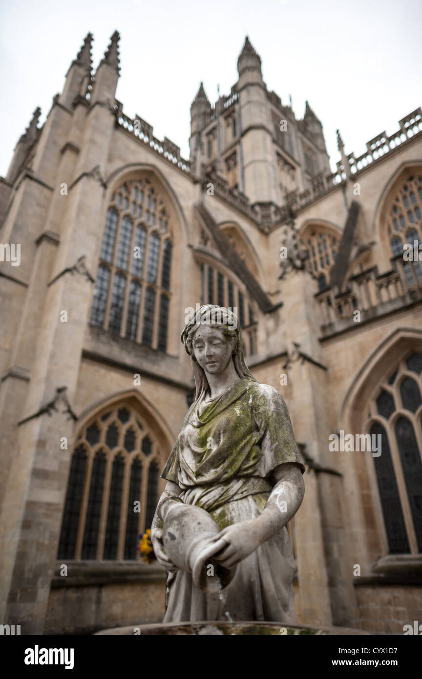 BATH, United Kingdom — The Rebecca Fountain statue depicts a female ...