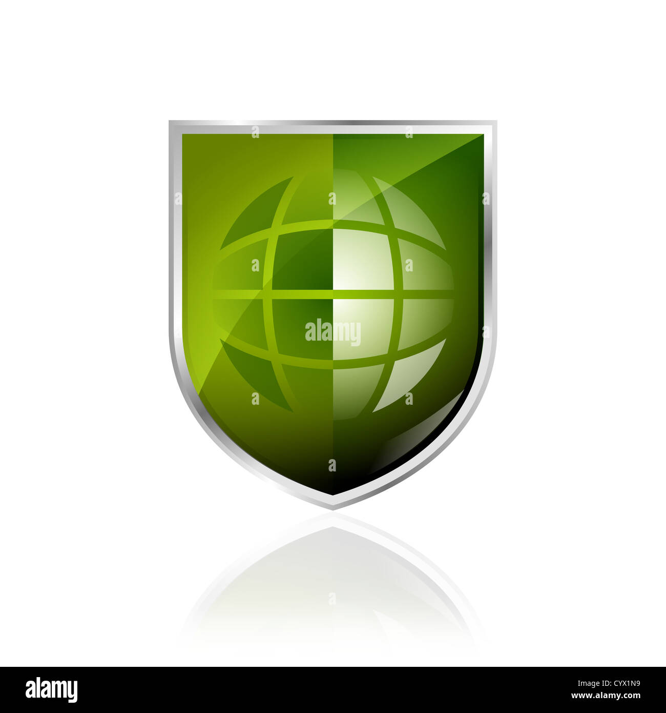 Earth shield icon hi-res stock photography and images - Alamy