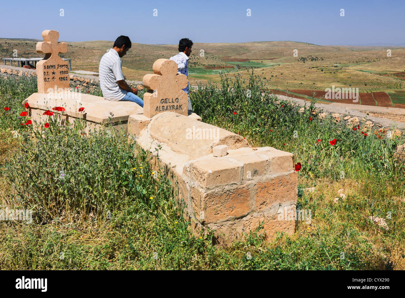 Two friends, Muslim Kurdish one and Christian Assyrian the other, at ...