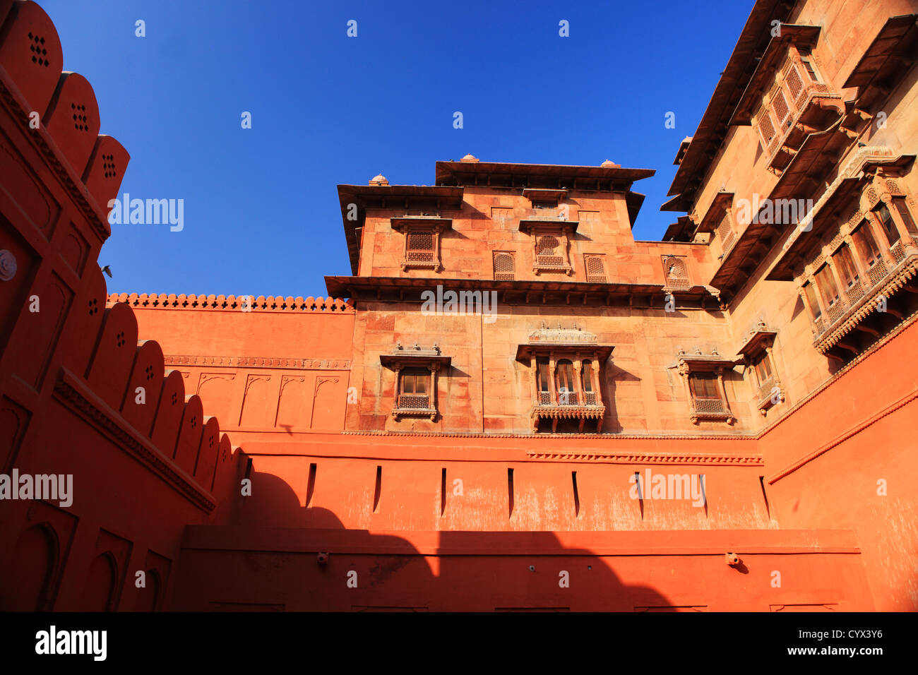 Junagarh Fort is a fort in the city of Bikaner, Rajasthan, India Stock ...