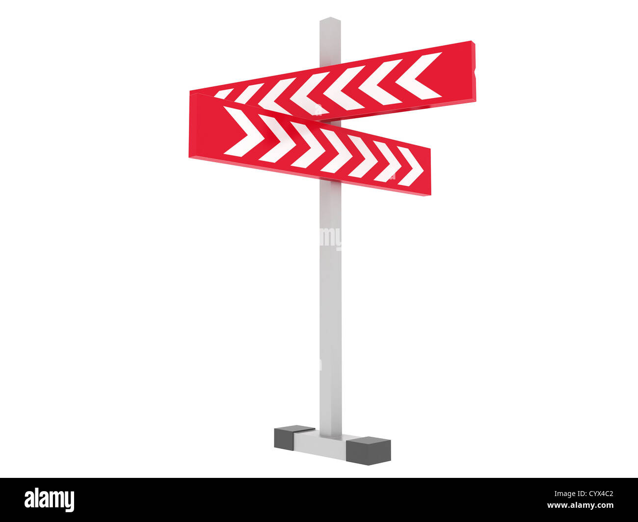 Direction Pointers Isolated on white background Stock Photo - Alamy