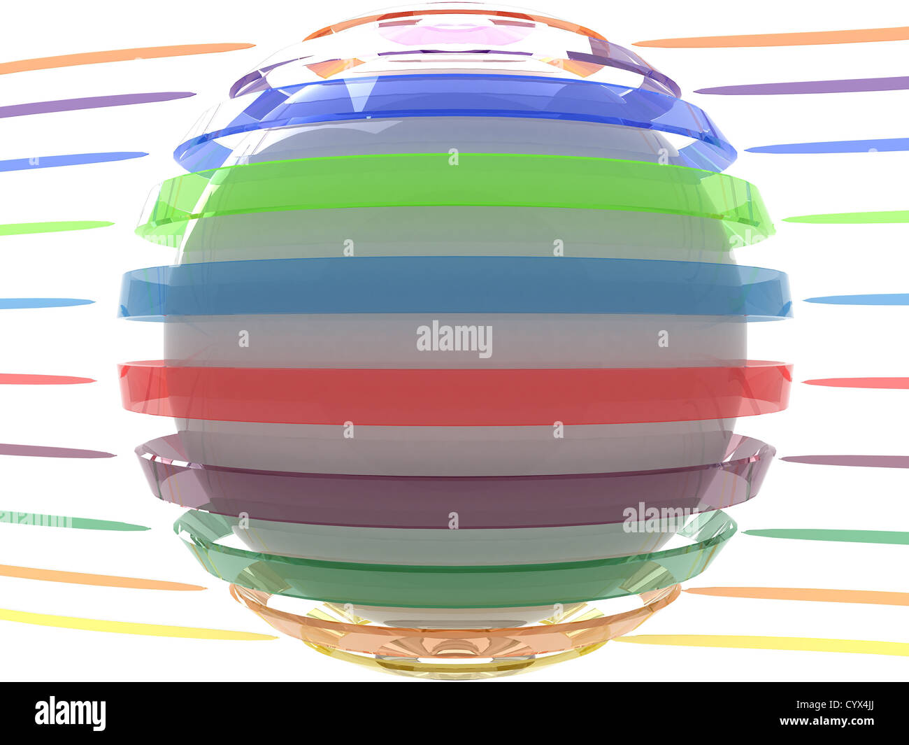 Synergy Abstract Objects Isolated on white background Stock Photo - Alamy