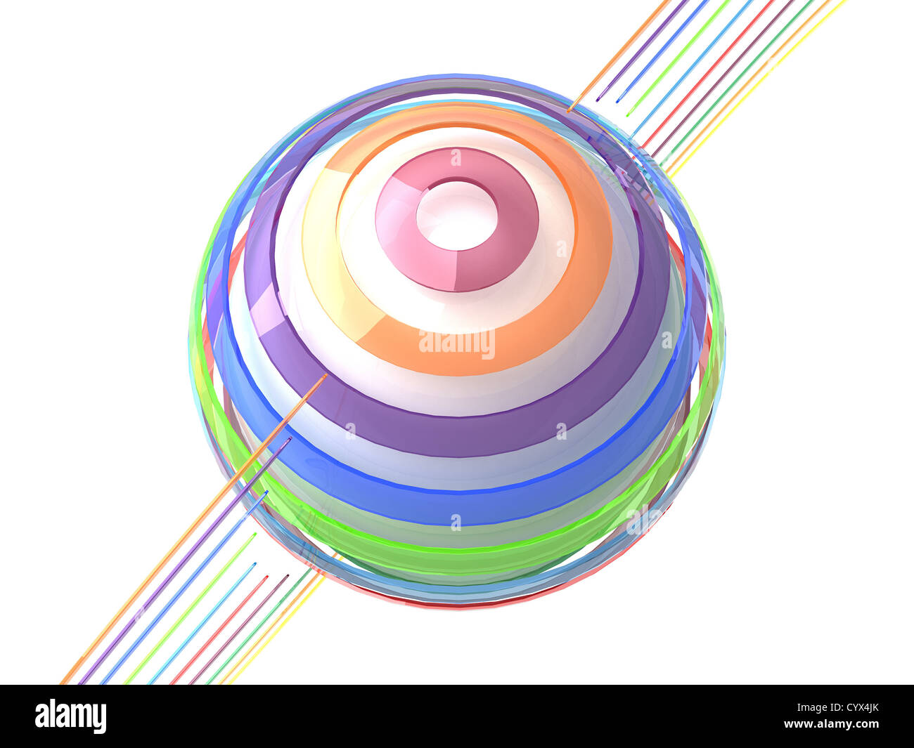 Synergy Abstract Objects Isolated on white background Stock Photo - Alamy