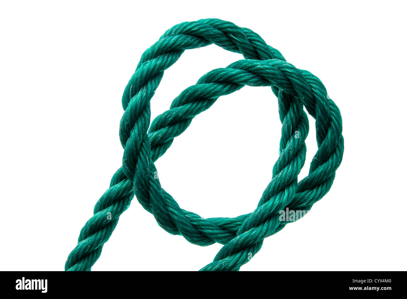 Green rope isolated on white background Stock Photo - Alamy