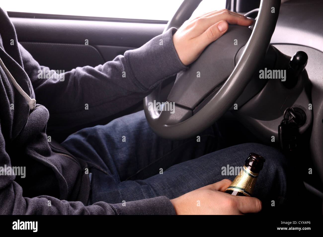 Dangerous driving drunk driver Stock Photo - Alamy