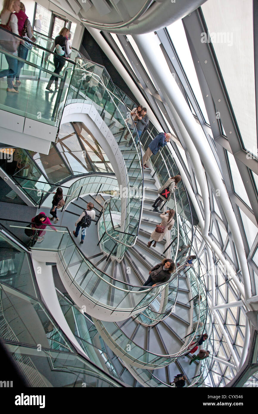 Interior steps, City Hall, London Stock Photo - Alamy