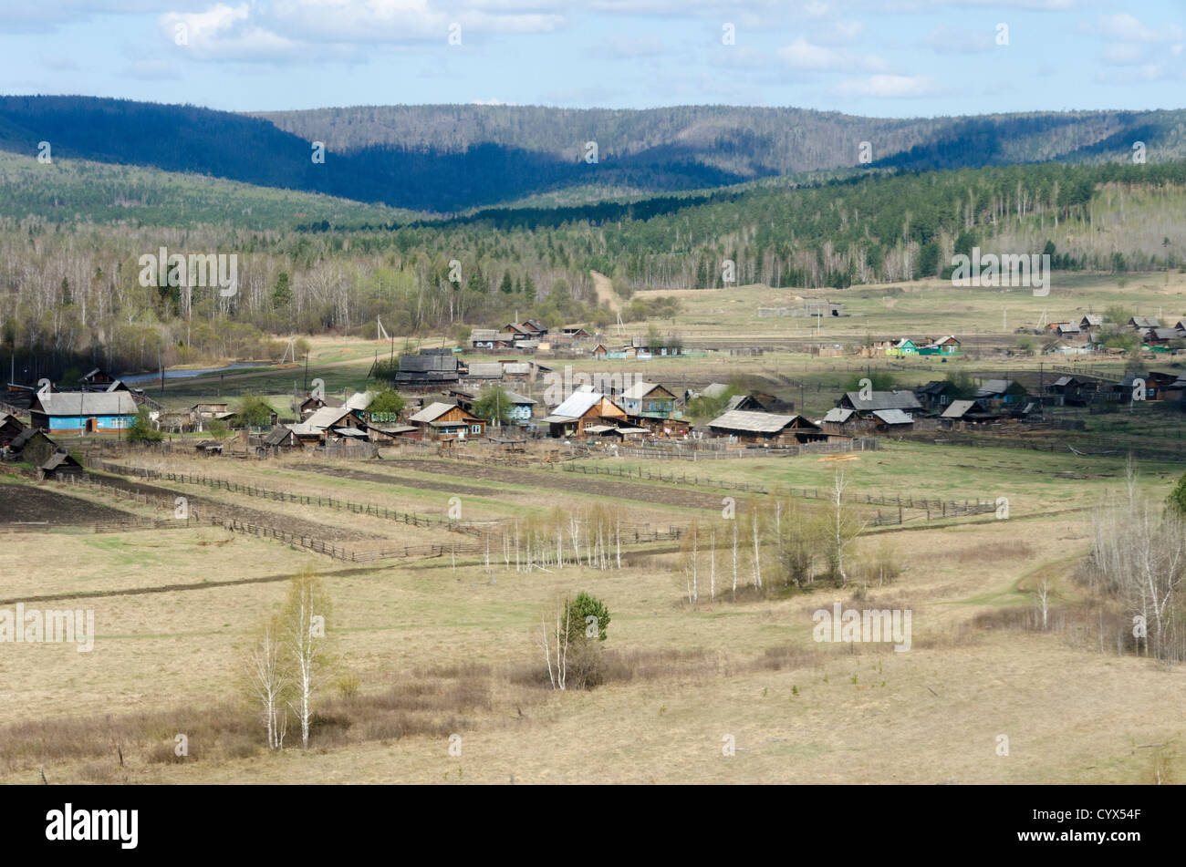 Village grassland siberia russia hi-res stock photography and images ...