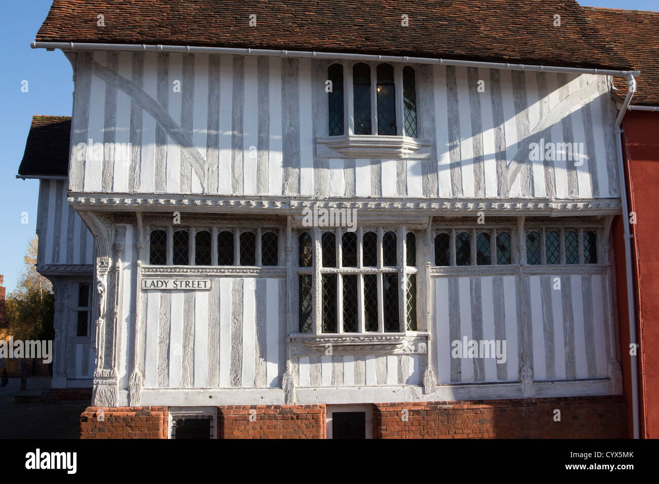 lavenham historic village suffolk england uk Stock Photo - Alamy