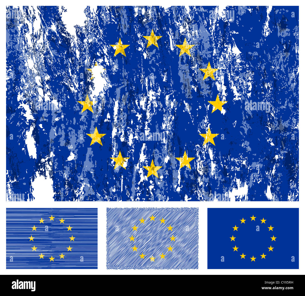 Grunge illustration european union hi-res stock photography and images ...