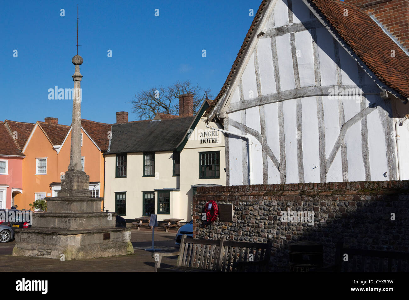Lavenham high street historic village hi-res stock photography and ...