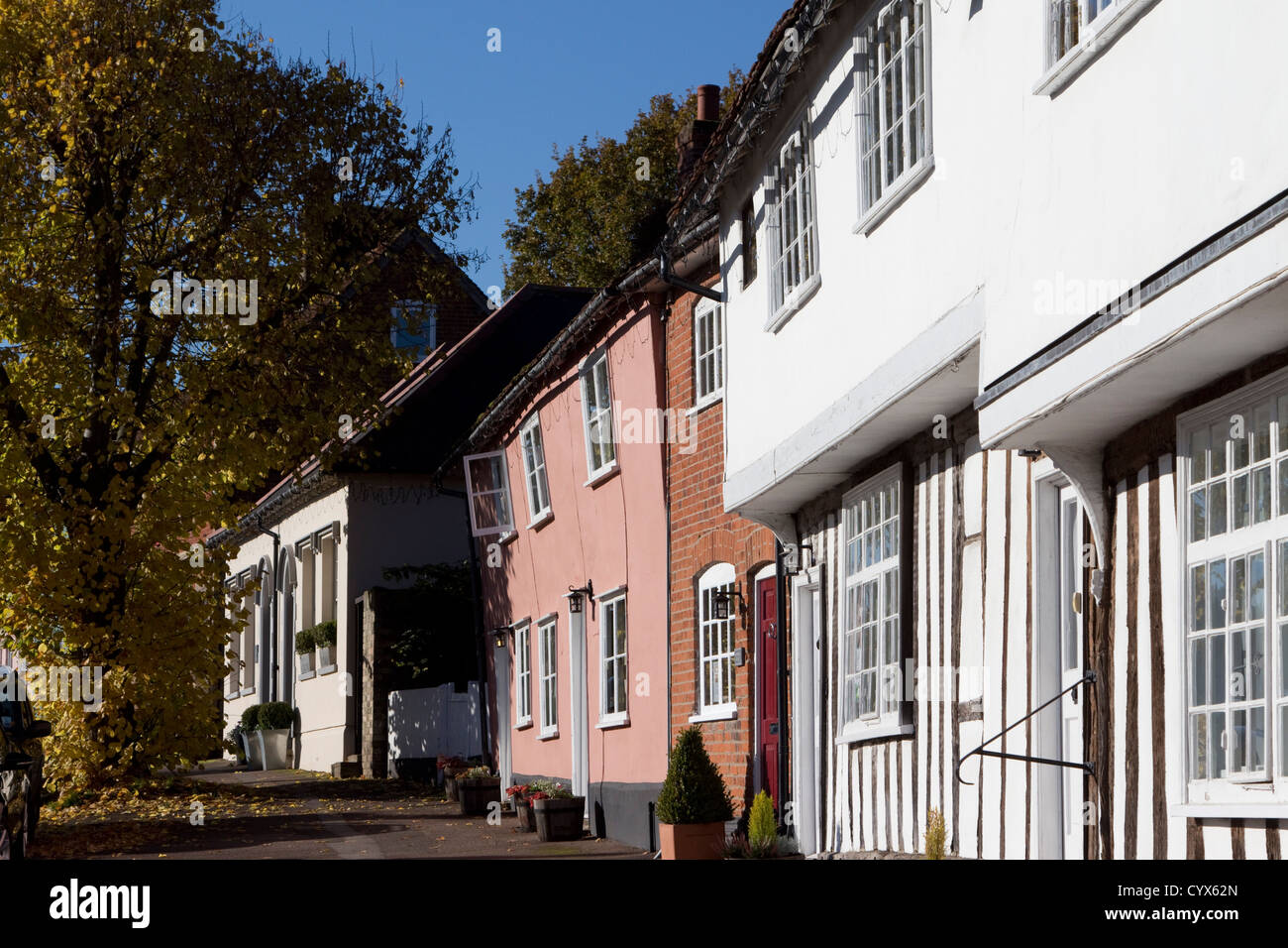 lavenham historic village suffolk england uk Stock Photo - Alamy