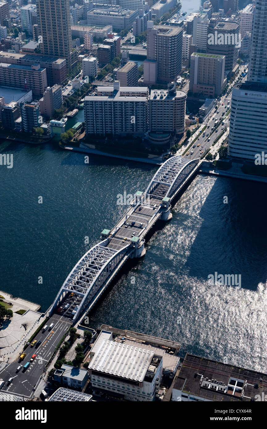 Tokyo sumidagawa aerial hi-res stock photography and images - Alamy