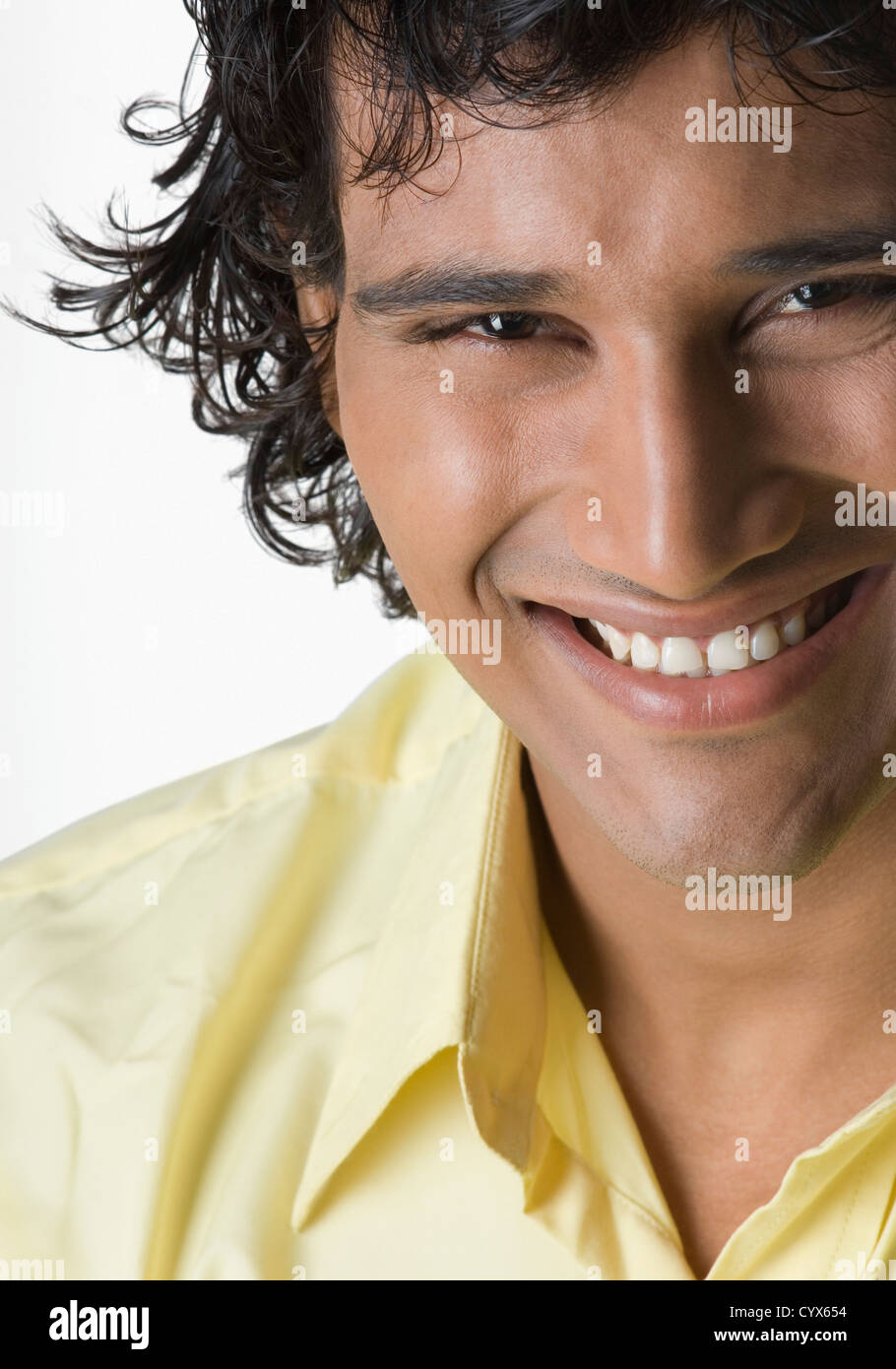 Portrait of a man smiling Stock Photo - Alamy