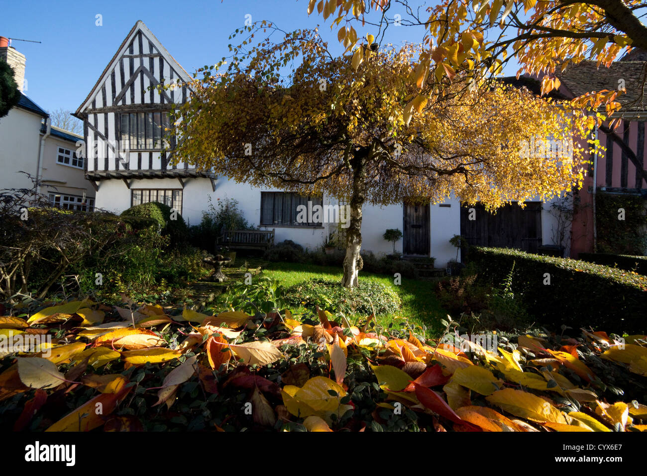 lavenham historic village suffolk england uk Stock Photo - Alamy