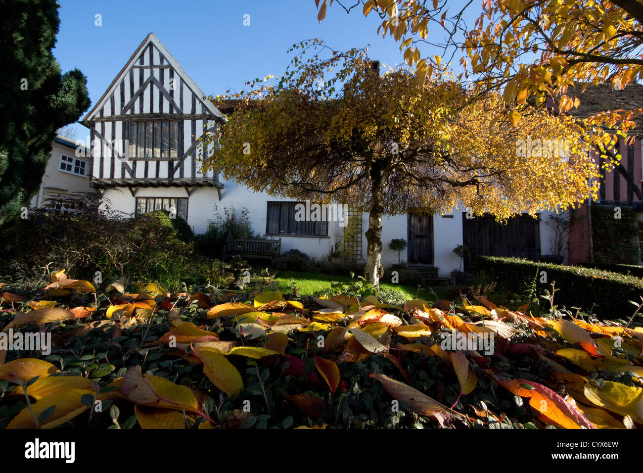 lavenham historic village suffolk england uk Stock Photo - Alamy