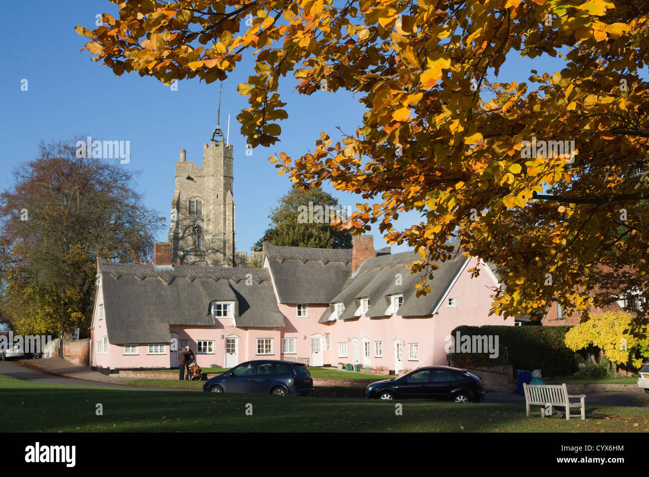 cavendish suffolk village england uk Stock Photo - Alamy