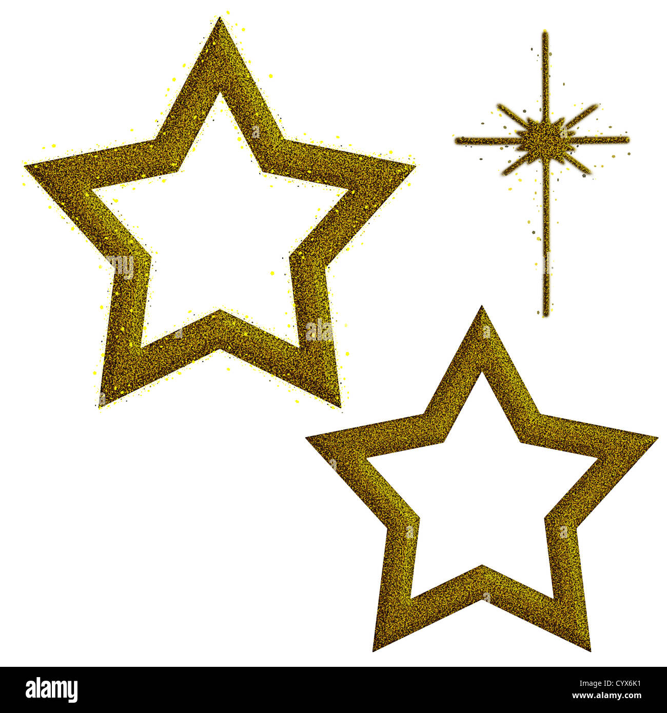 Glittering stars Cut Out Stock Images & Pictures - Alamy