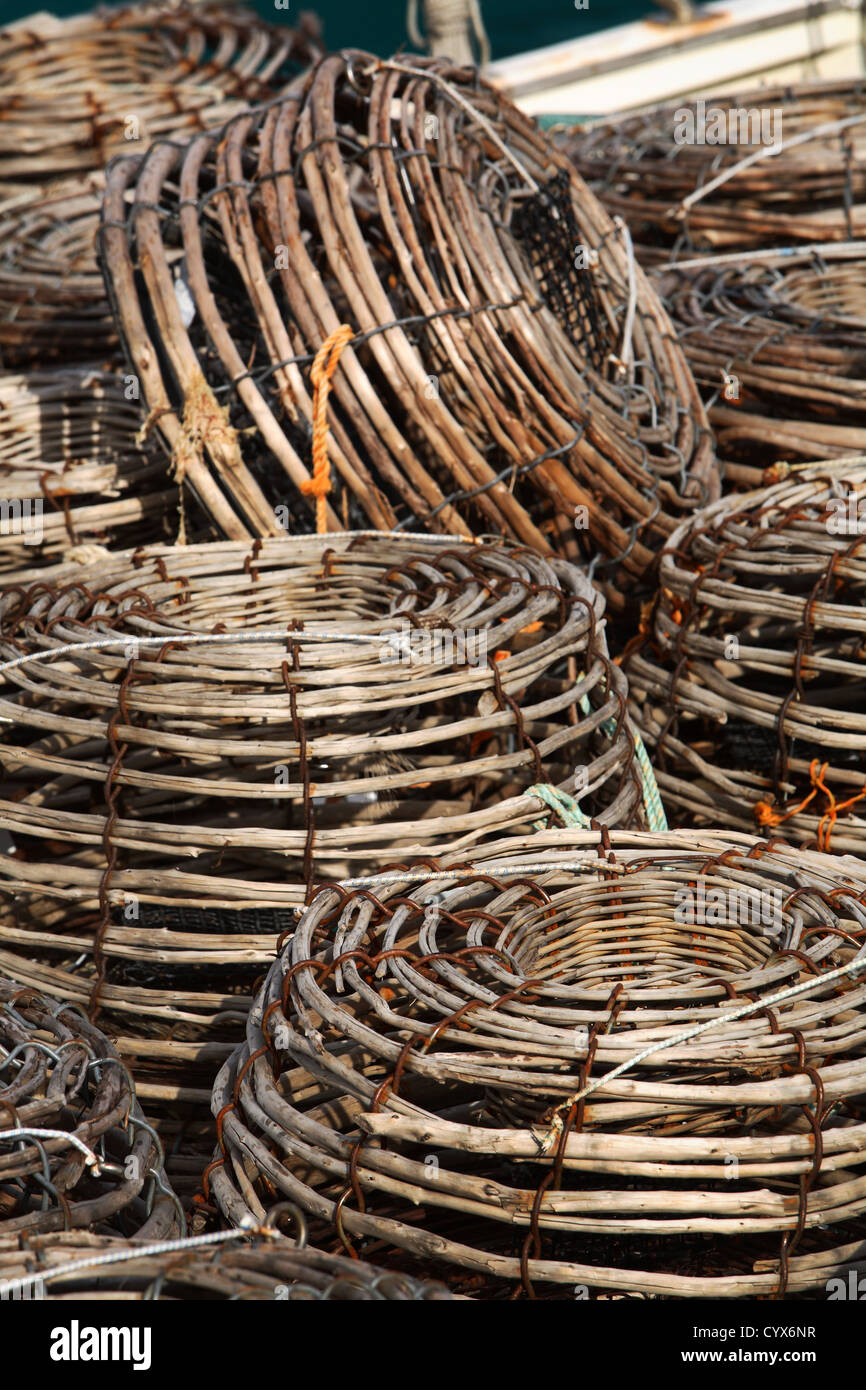 Crayfish pots on fishing boat. Tasmania, Australia Stock Photo - Alamy