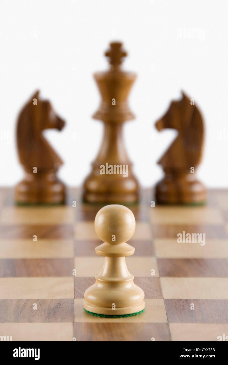 Close-up of chess pawn on a chessboard Stock Photo - Alamy