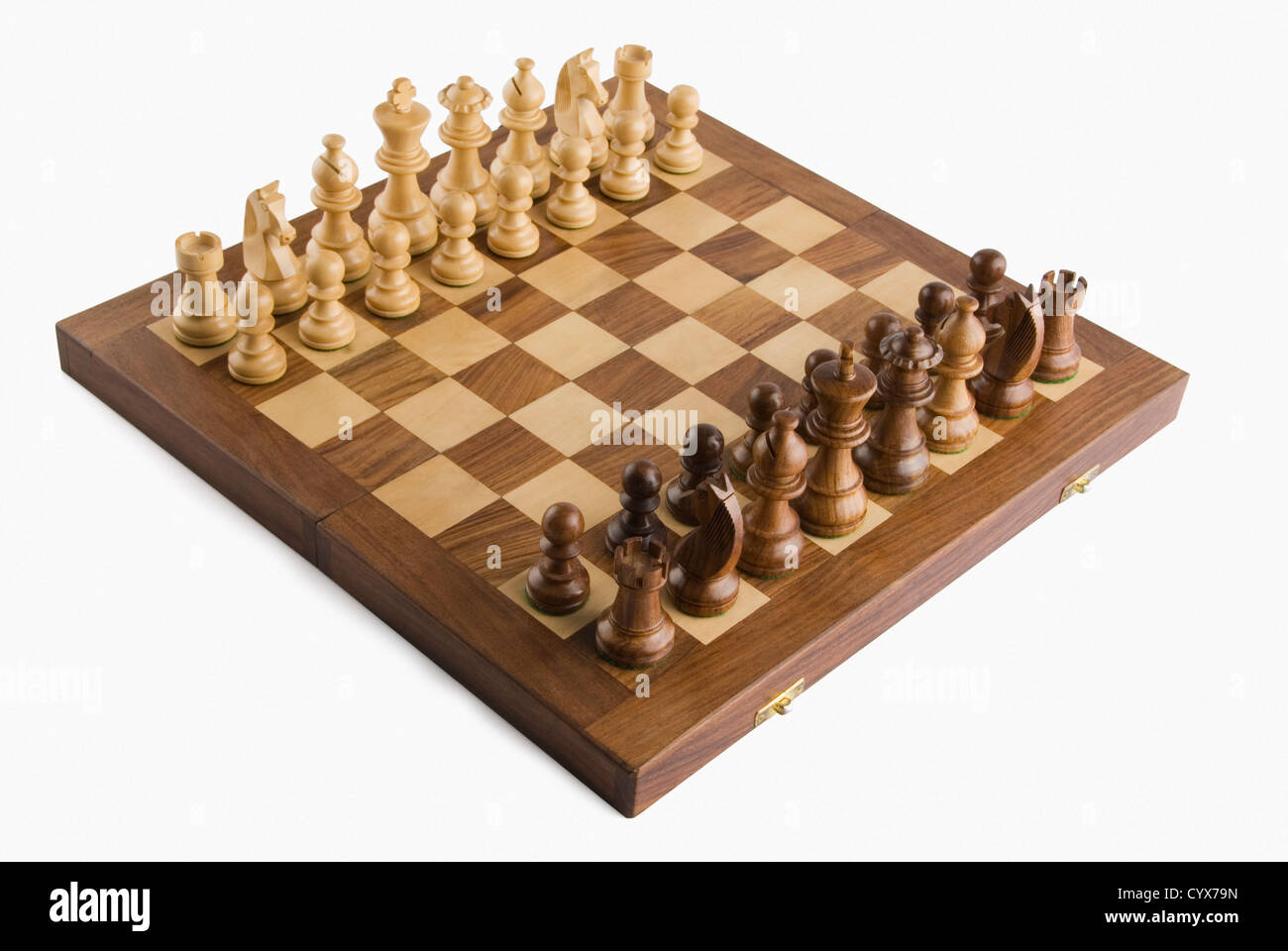 Close-up of chess pieces on a chessboard Stock Photo - Alamy