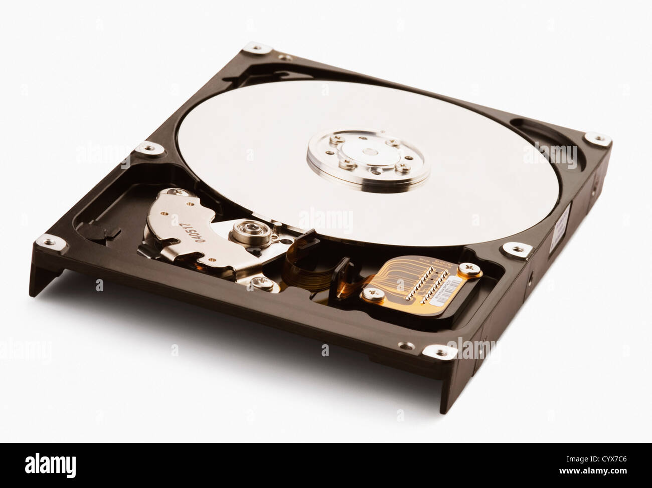 Close-up of a computer hard disk Stock Photo - Alamy