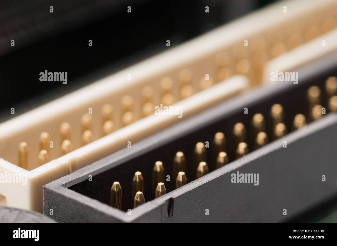 Close-up of a hard disk connector Stock Photo - Alamy