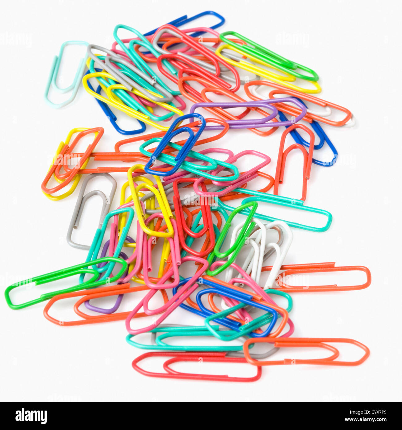 Close-up of paper clips Stock Photo - Alamy